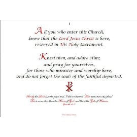 Narthex Sign (Contemporary) – The Parish Press