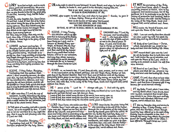 Original Hand Calligraphy Traditional American Missal Altar Cards ...